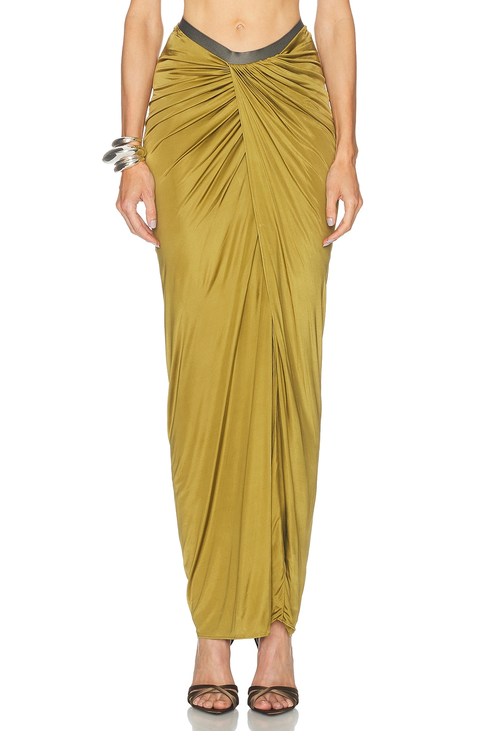 ATLEIN Draped Long Skirt